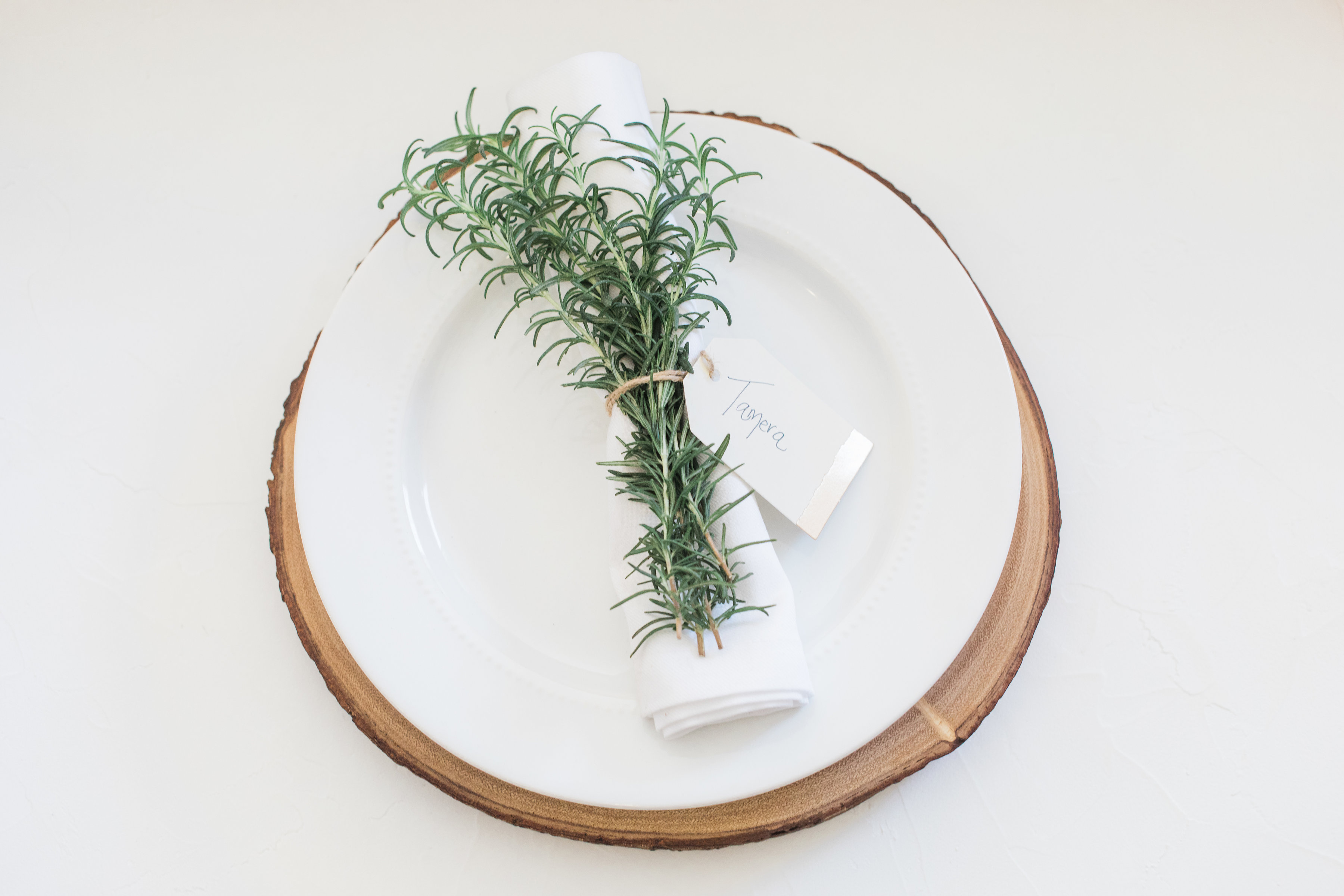 Rosemary Table Setting Idea - Tamera Mowry-Housley
